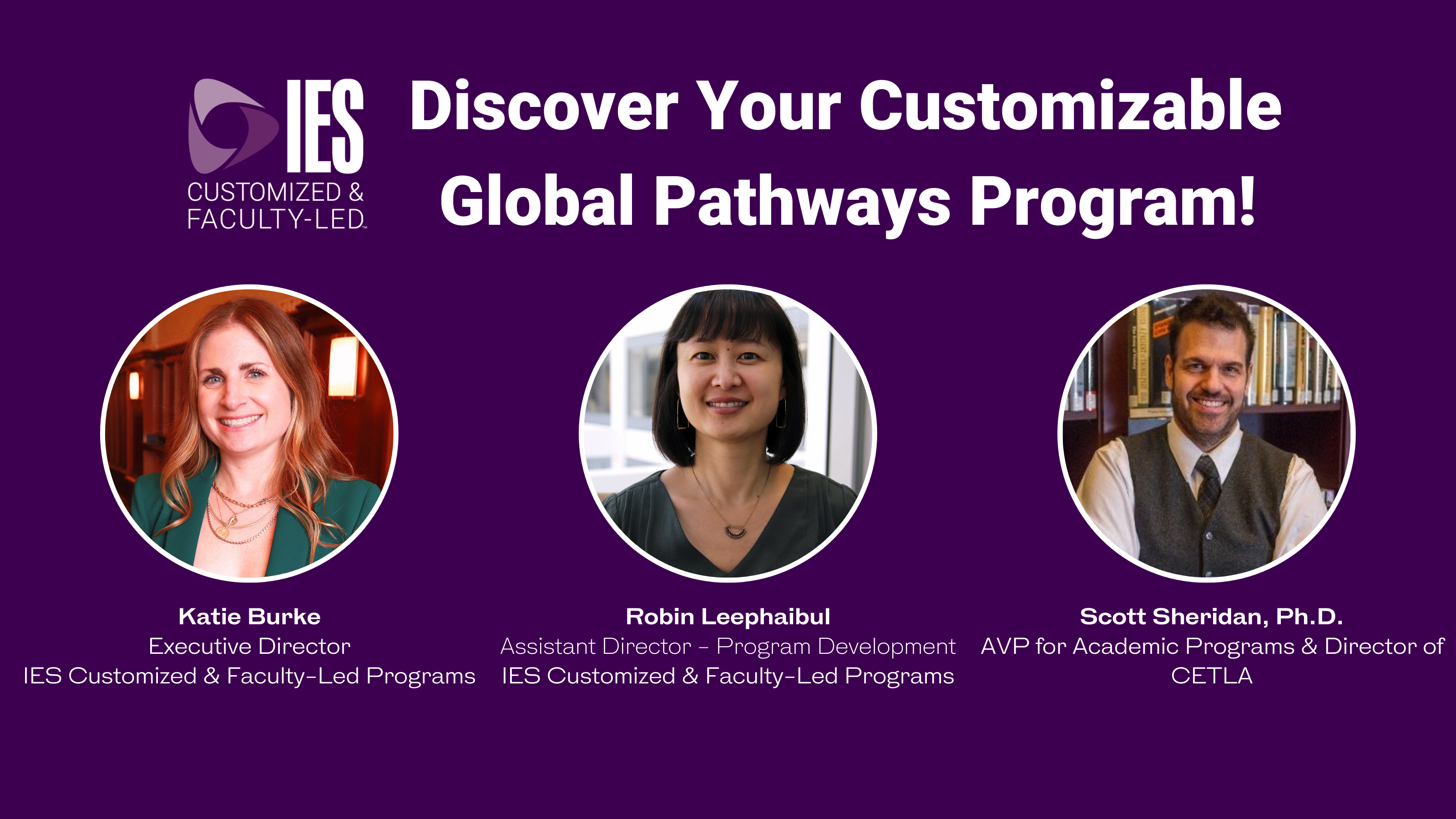 Customizable Global Pathways Webinar - Fall 2025 | IES Abroad